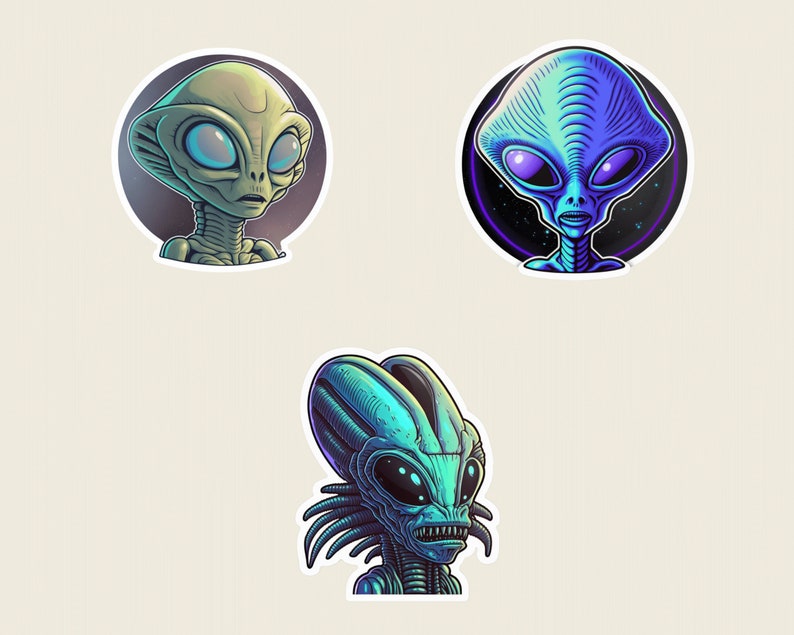 Retro Alien SVG Bundle, Cryptidcore Clip Art (digital Download) - Etsy