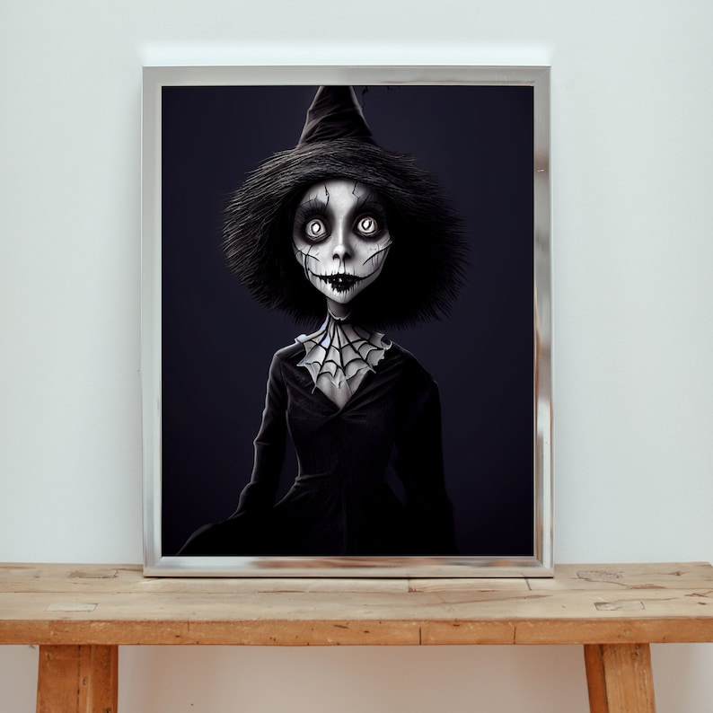Full Collection of Tim Burton Inspired Halloween Art Prints, Digital ...