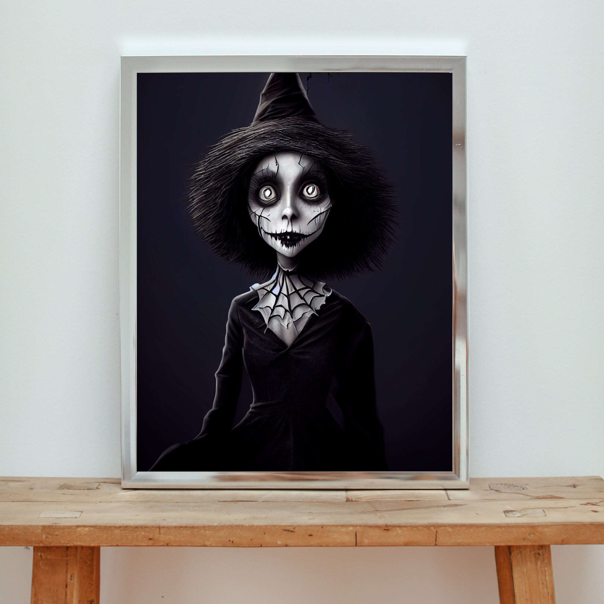 Full Collection of Tim Burton Inspired Halloween Art Prints, Digital ...