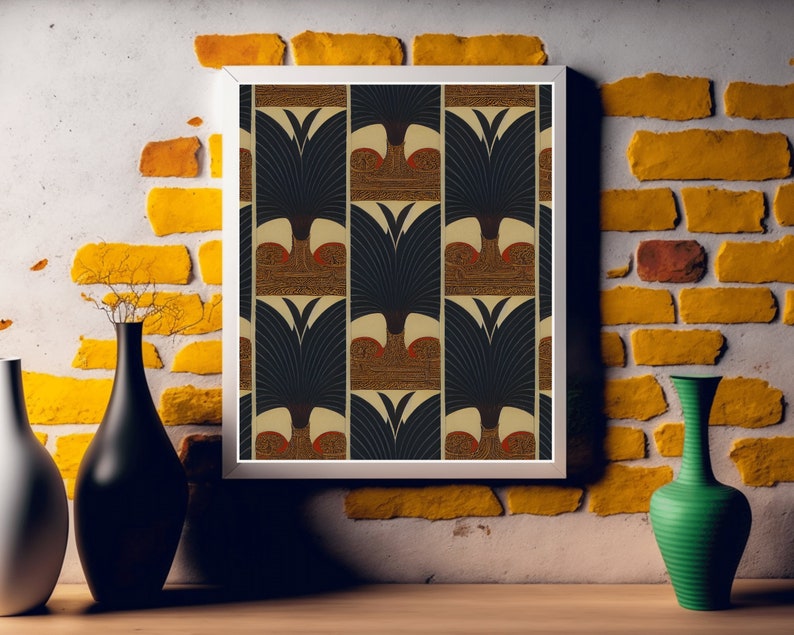 Art Nouveau Odyssey Pattern, Digital Scrapbook Paper Pack, Greek ...