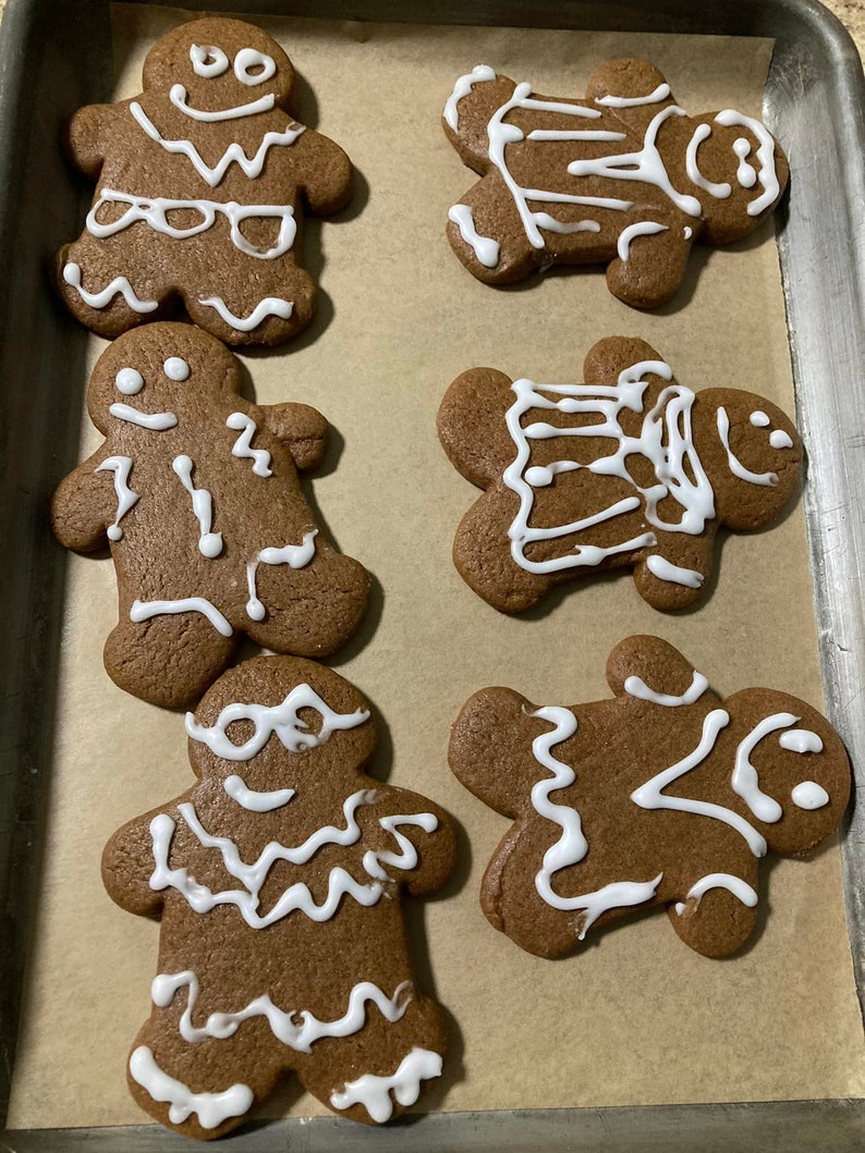 Gingerbread Decorated Cookies - Etsy