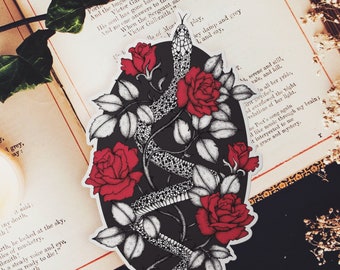 Bleeding Roses Vinyl Sticker Laptop Decal Gothic | Etsy