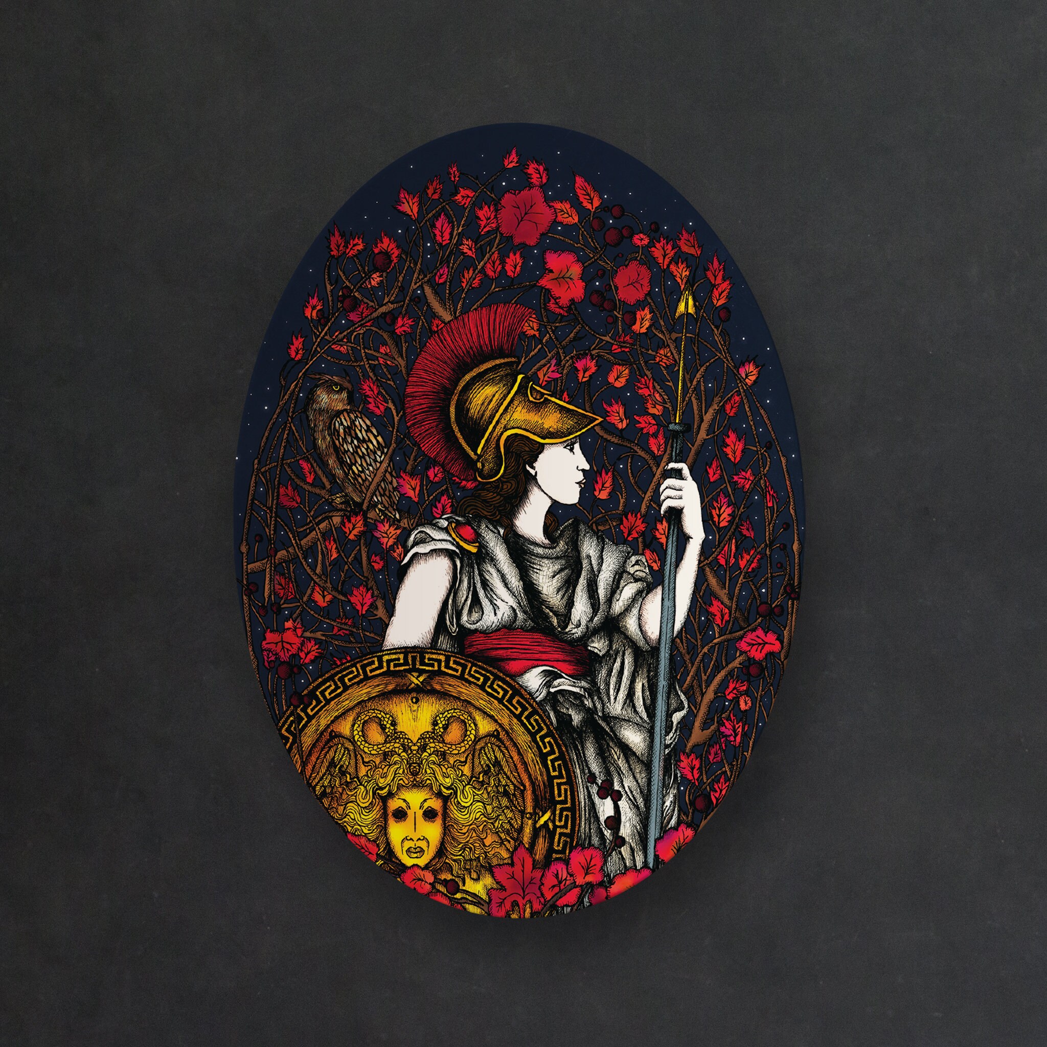 Goddess Athena Vinyl Sticker Laptop Decal Fantasy Art | Etsy