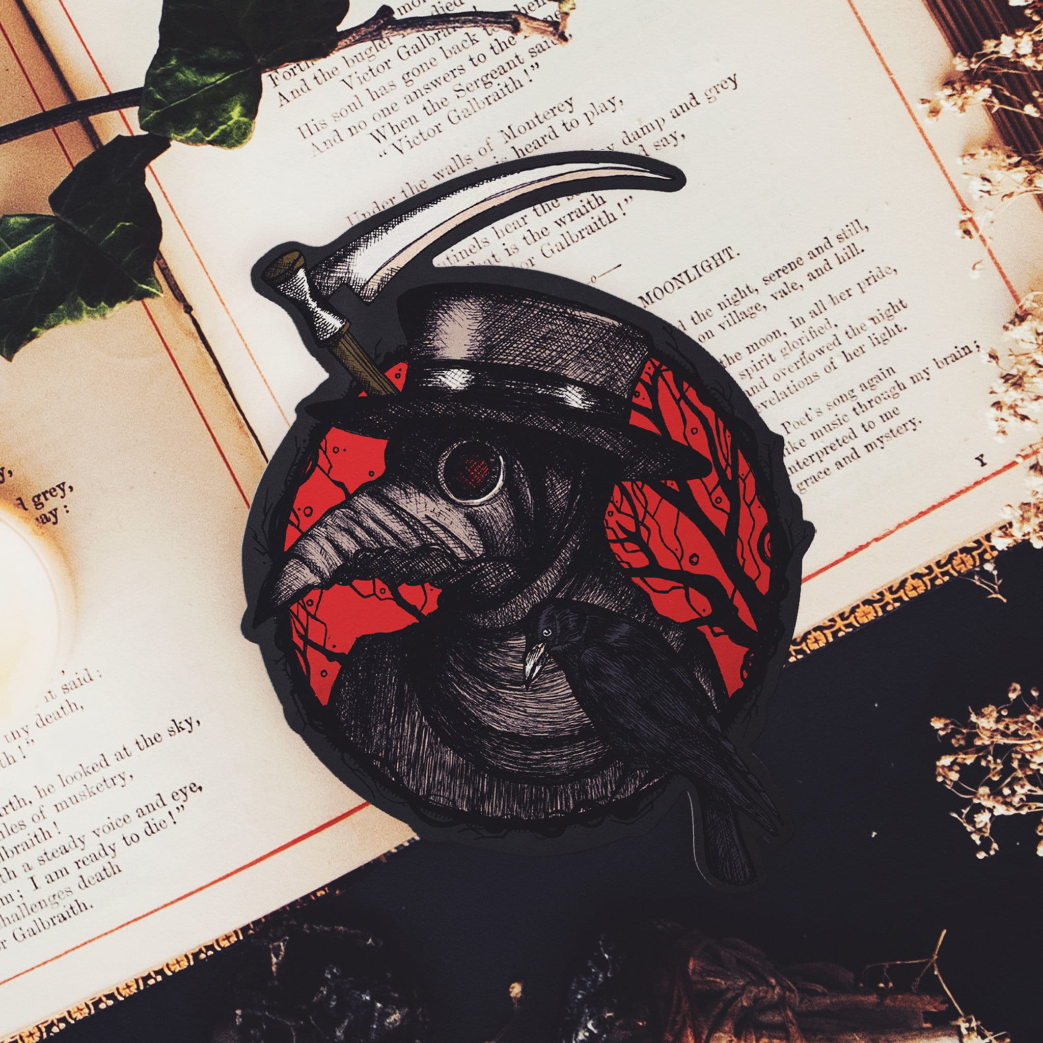 Plague Doctor Vinyl Sticker Horror Art Laptop Decal - Etsy UK