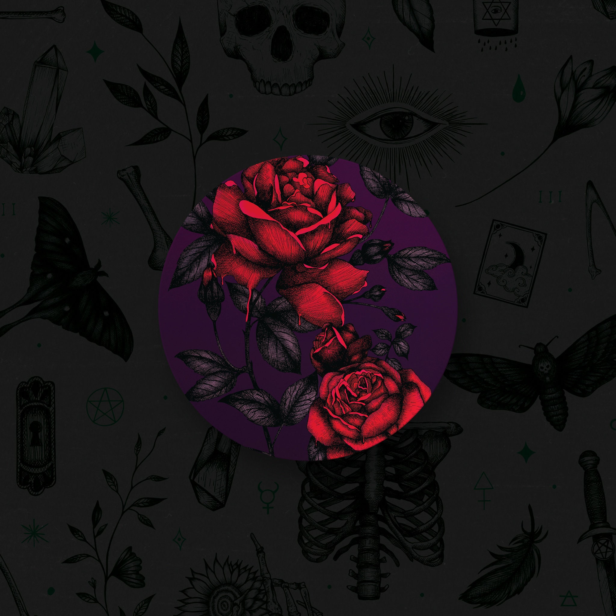 Bleeding Roses Vinyl Sticker Laptop Decal Gothic - Etsy UK