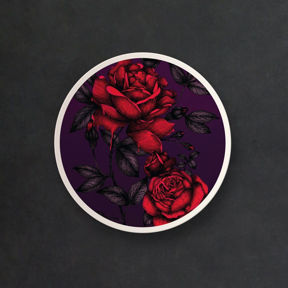 Bleeding Roses Vinyl Sticker Laptop Decal Gothic | Etsy