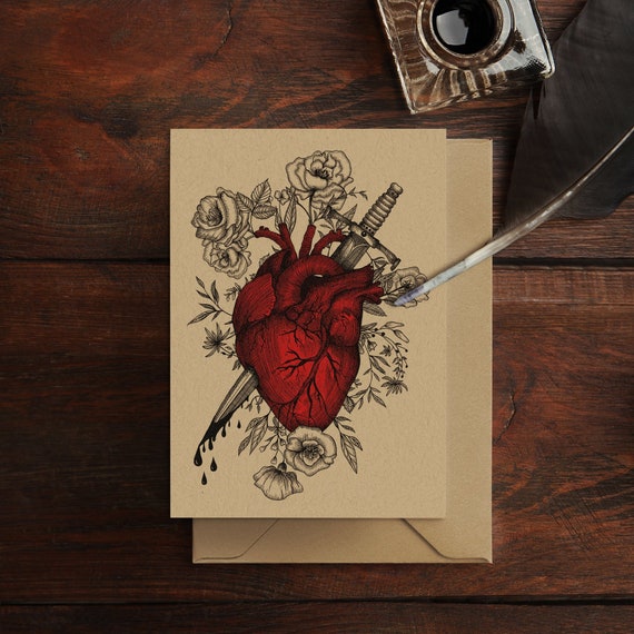 How To Draw A Bleeding Heart Step By Step