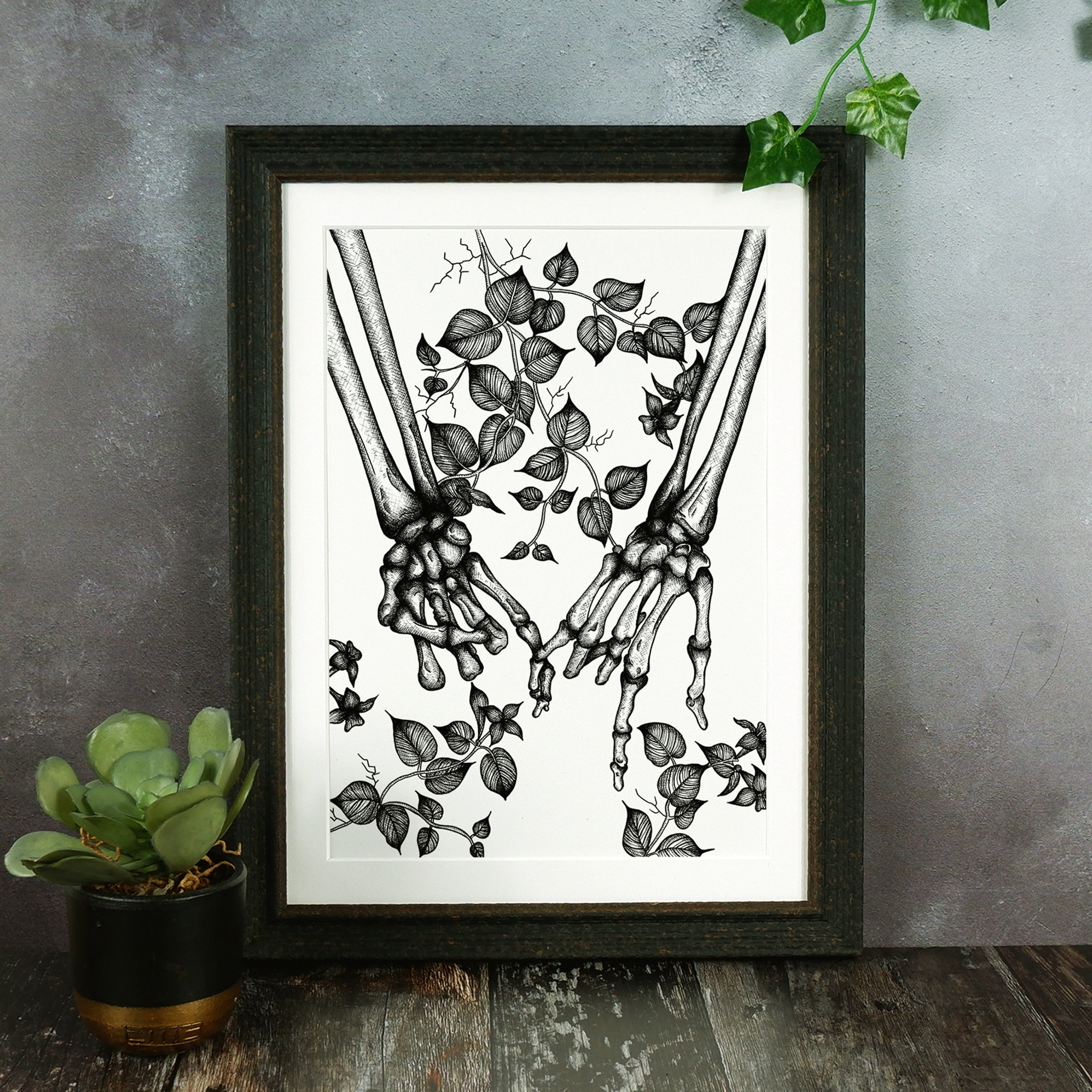 Pinky Promise Art Print Pinky Swear Illustration Gothic - Etsy