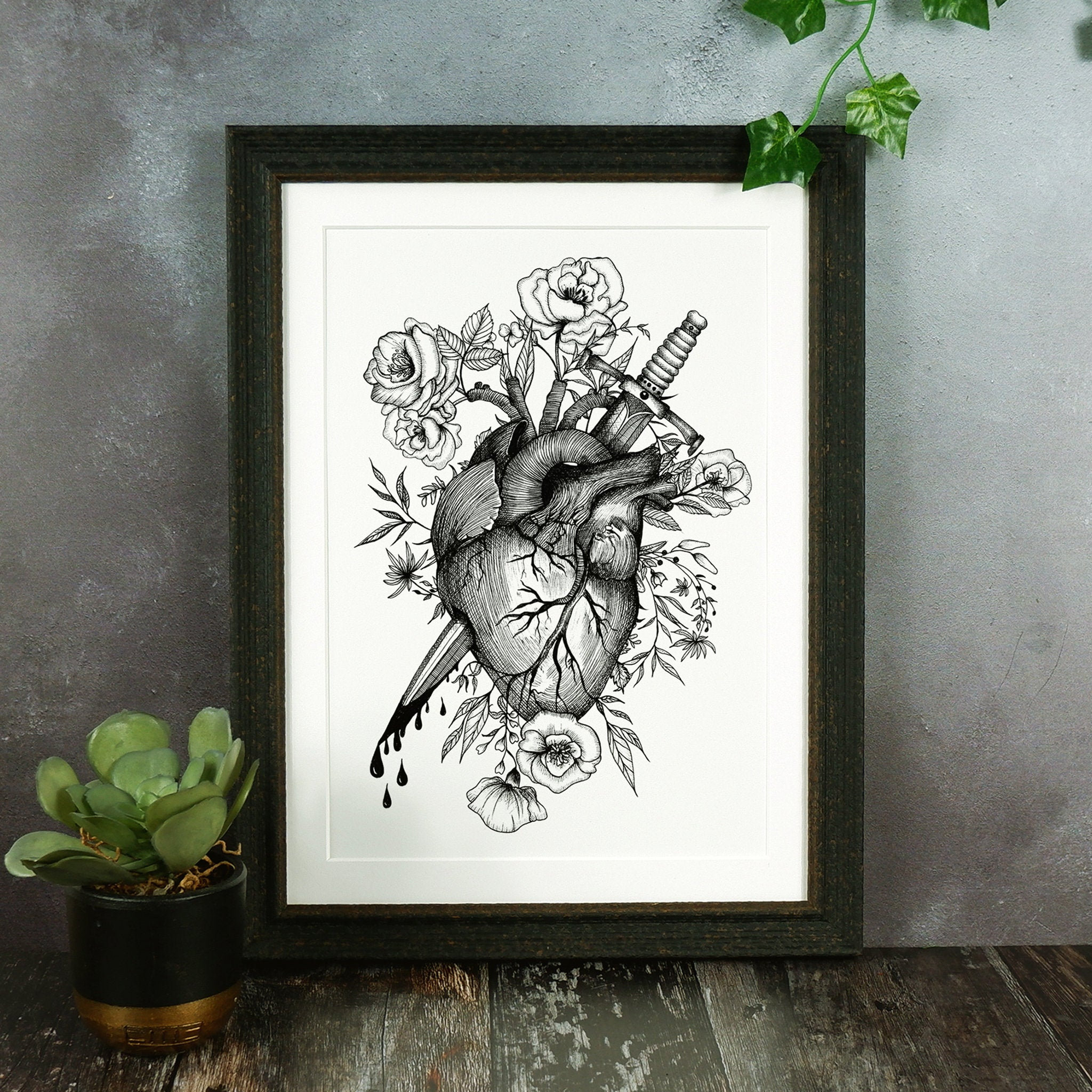 Real Bleeding Heart Drawing