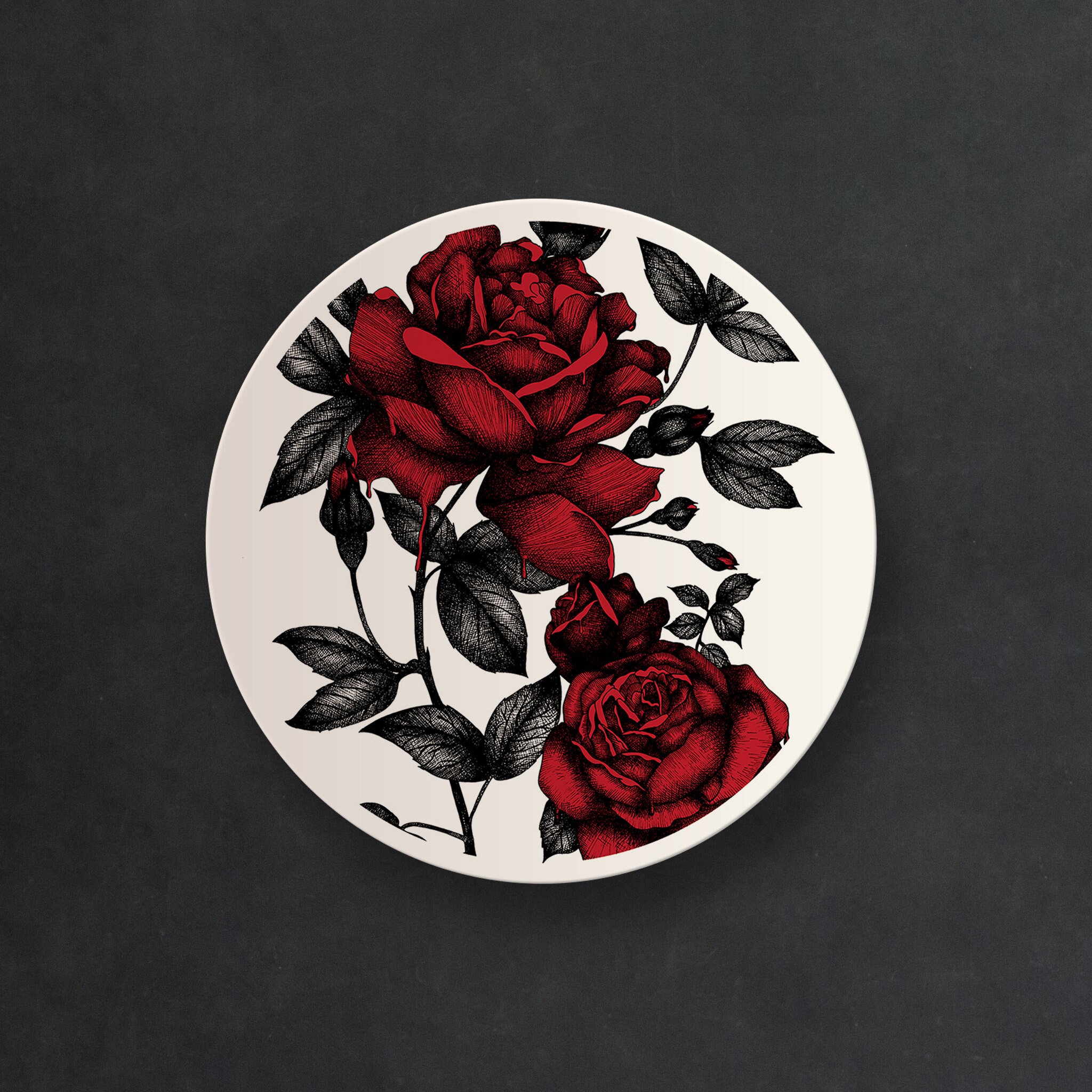 Bleeding Roses Vinyl Sticker Laptop Decal Gothic | Etsy