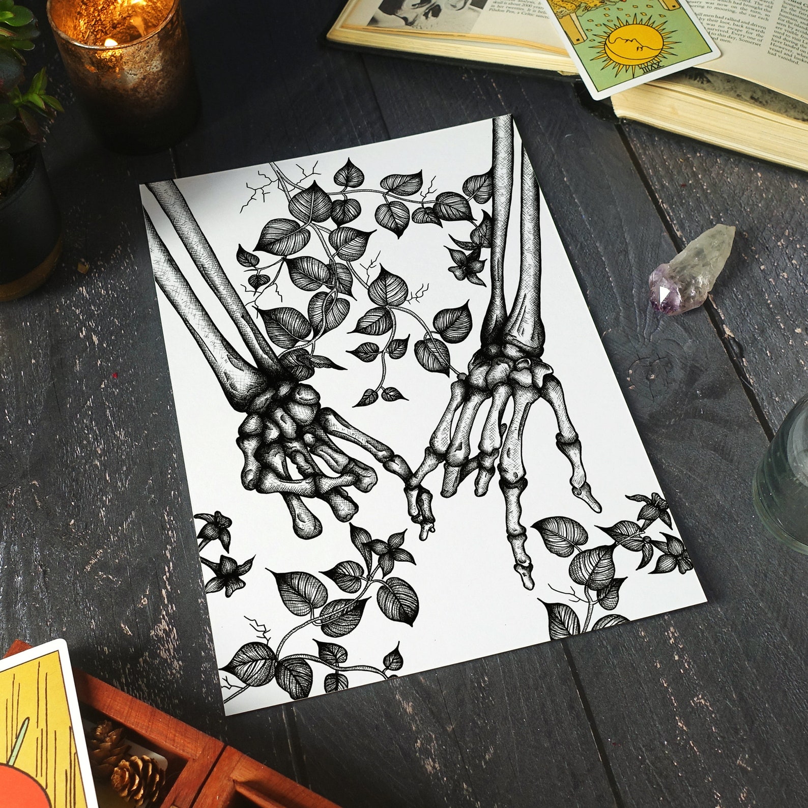 Pinky Promise Art Print Pinky Swear Illustration Gothic - Etsy