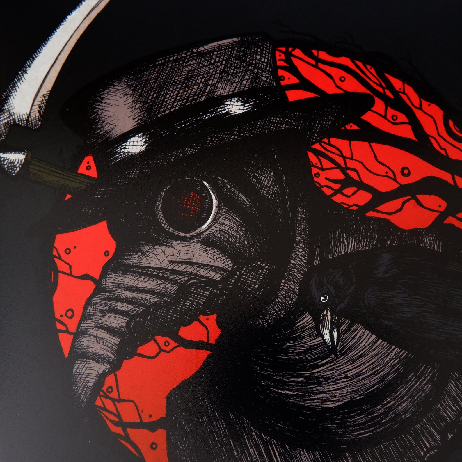 Plague Doctor Giclée Print Horror Wall Art Dark Art | Etsy