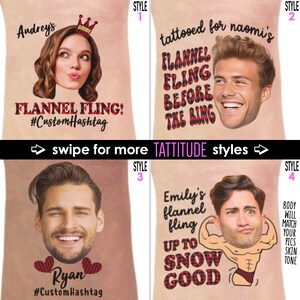 Flannel Fling Before the Ring Bachelorette Party Tattoos | Flannel and ...