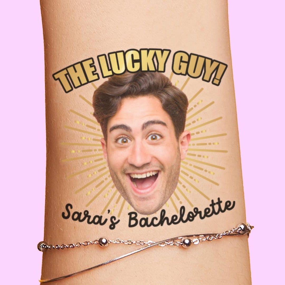 The Lucky Guy Bachelorette Party Favors Bachelorette Tattoos Luckiest ...
