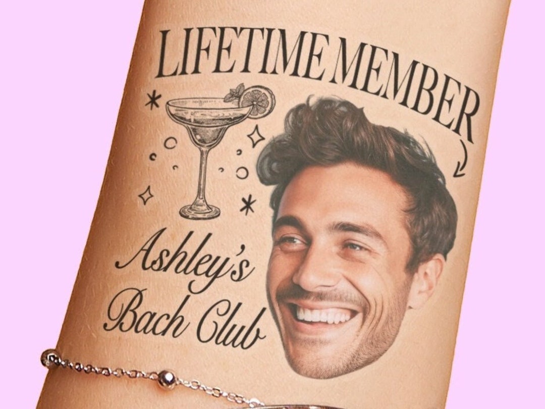 The Bach Club Bachelorette Party Tattoos Favors, Custom Bachelorette ...