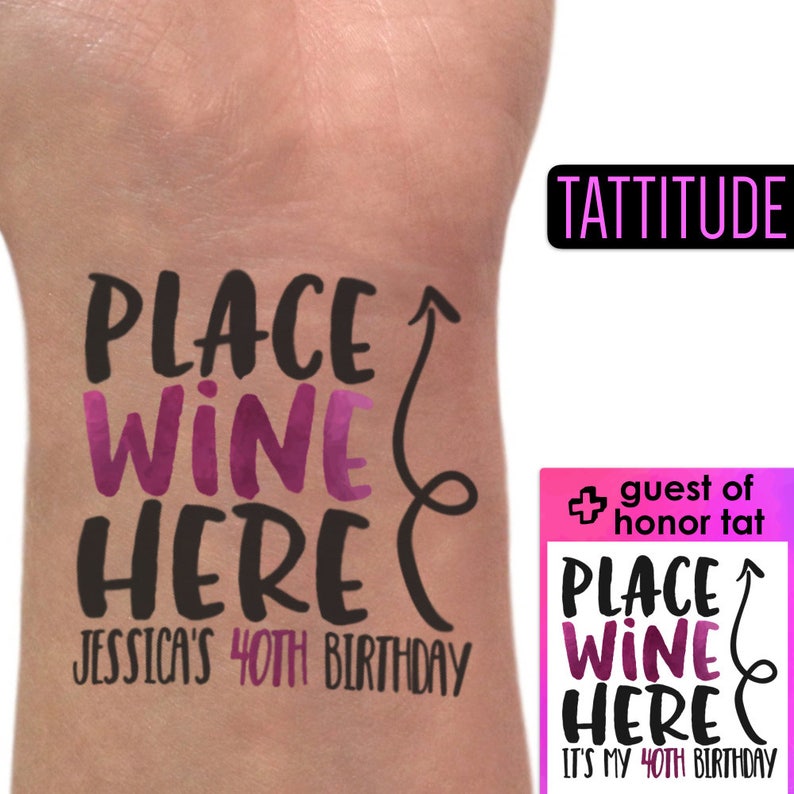 Girls Weekend Gift Girls Weekend Custom Tattoos Girls | Etsy