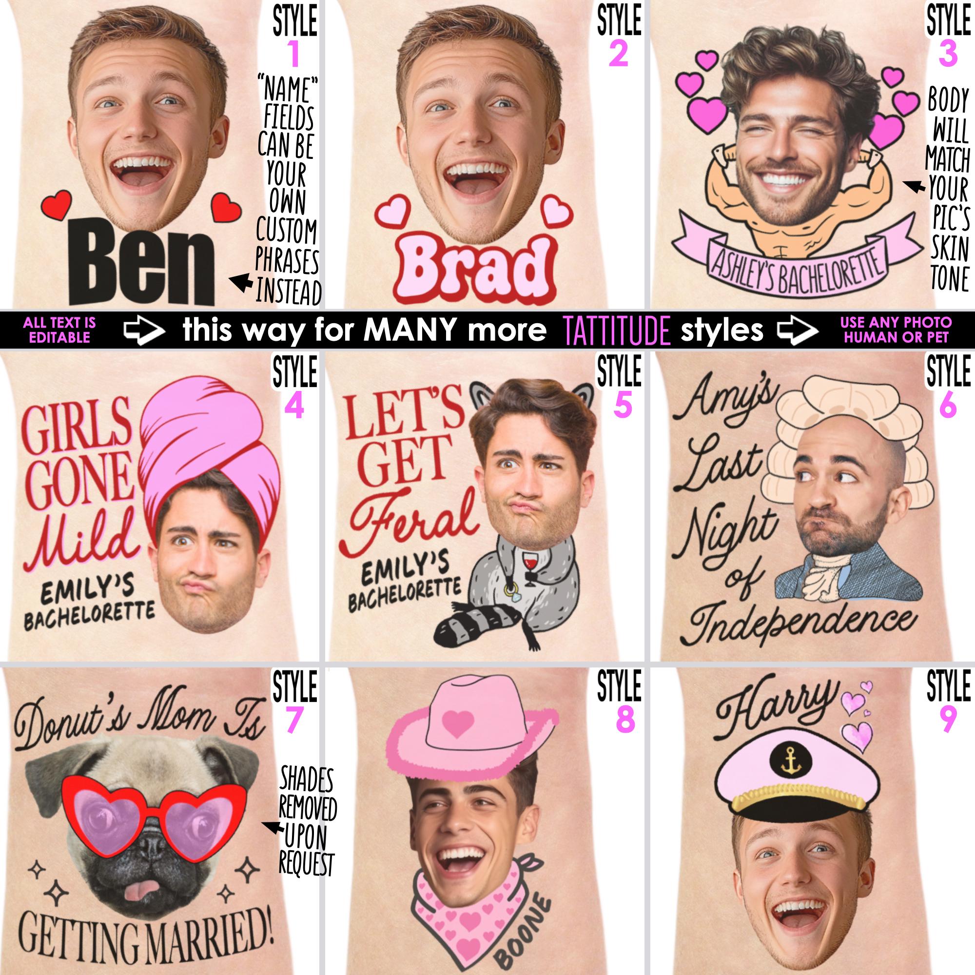 Bach Island Bachelorette Face Tattoos Party Favors, Beach Party ...