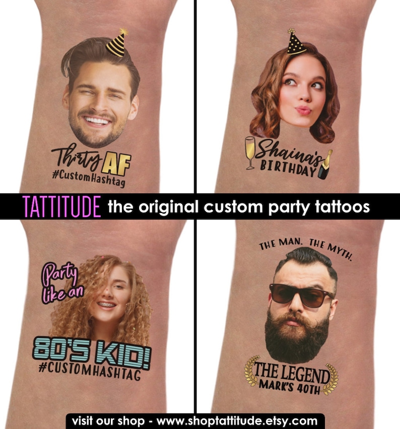 Beignets Booze and Besties Custom Bachelorette Party Tattoos | Beads ...
