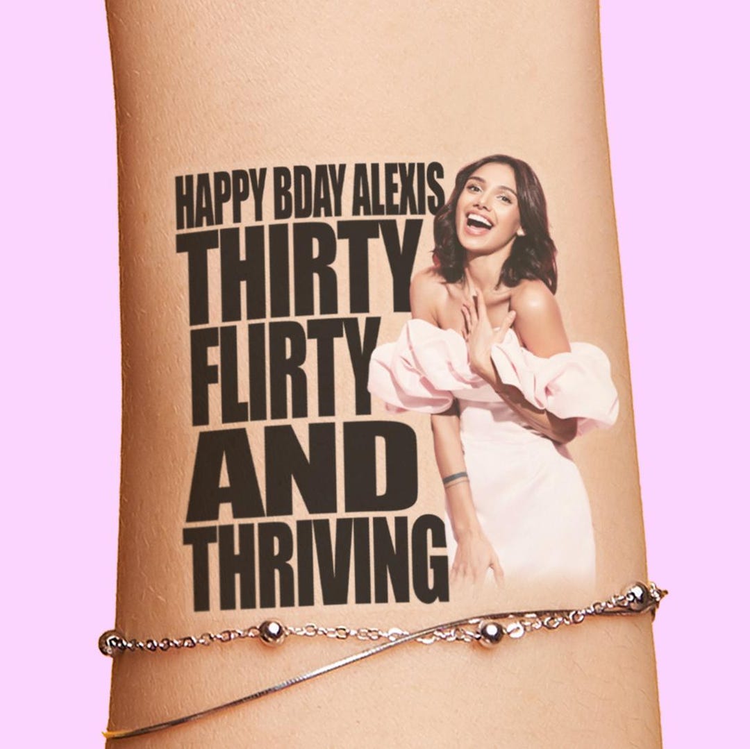Thirty Flirty and Thriving Custom Tattoos 30th Birthday Decorations ...