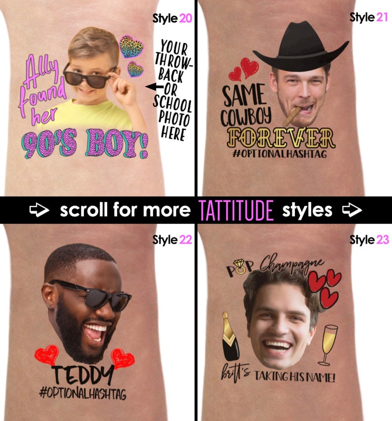 Face Tattoo Custom Tattoo Temporary Tattoo Personalized - Etsy