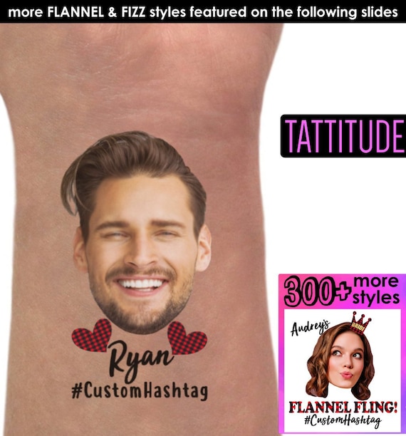 Flannel and Fizz Party Tattoos Flannel Bachelorette Party - Etsy