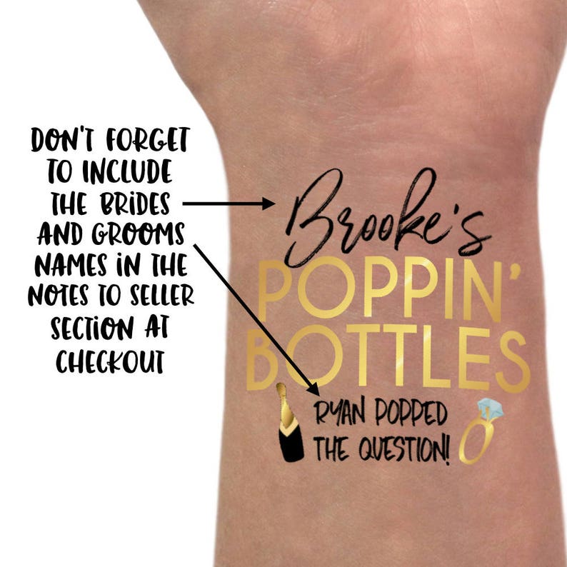 We're Poppin' Bottles He Popped the Question - Etsy