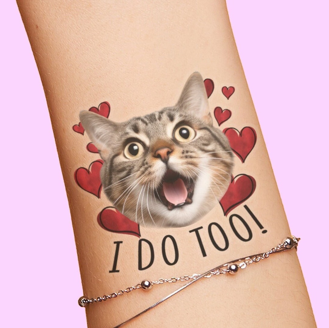 PHOTO TEMPORARY TATTOO, Custom Face Tattoo, Photo Temporary Tattoo ...