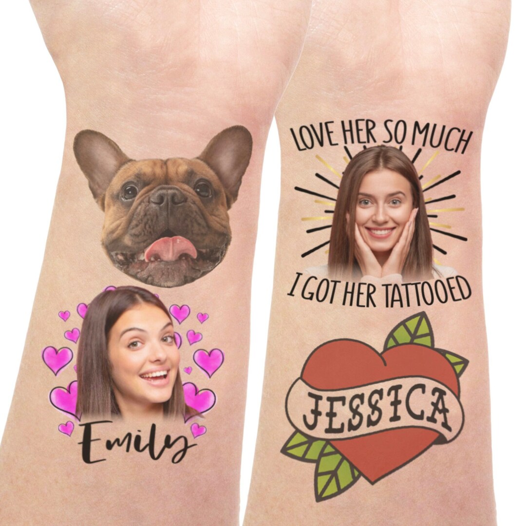Personalized Tattoos Gift for Him, Boyfriend Fiance, Anniversary Gifts ...