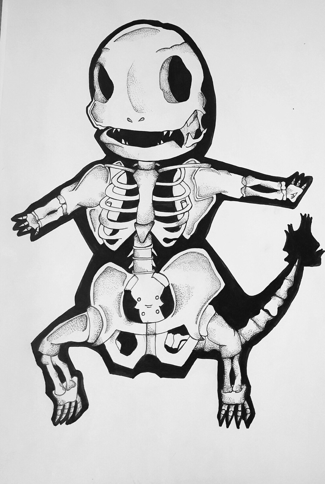 Skeleton Starter Pokémon Digital Art - Etsy