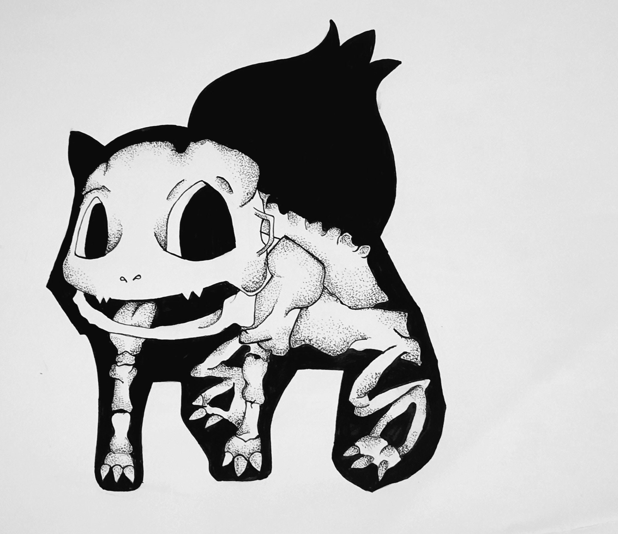 Skeleton Starter Pokémon Digital Art - Etsy