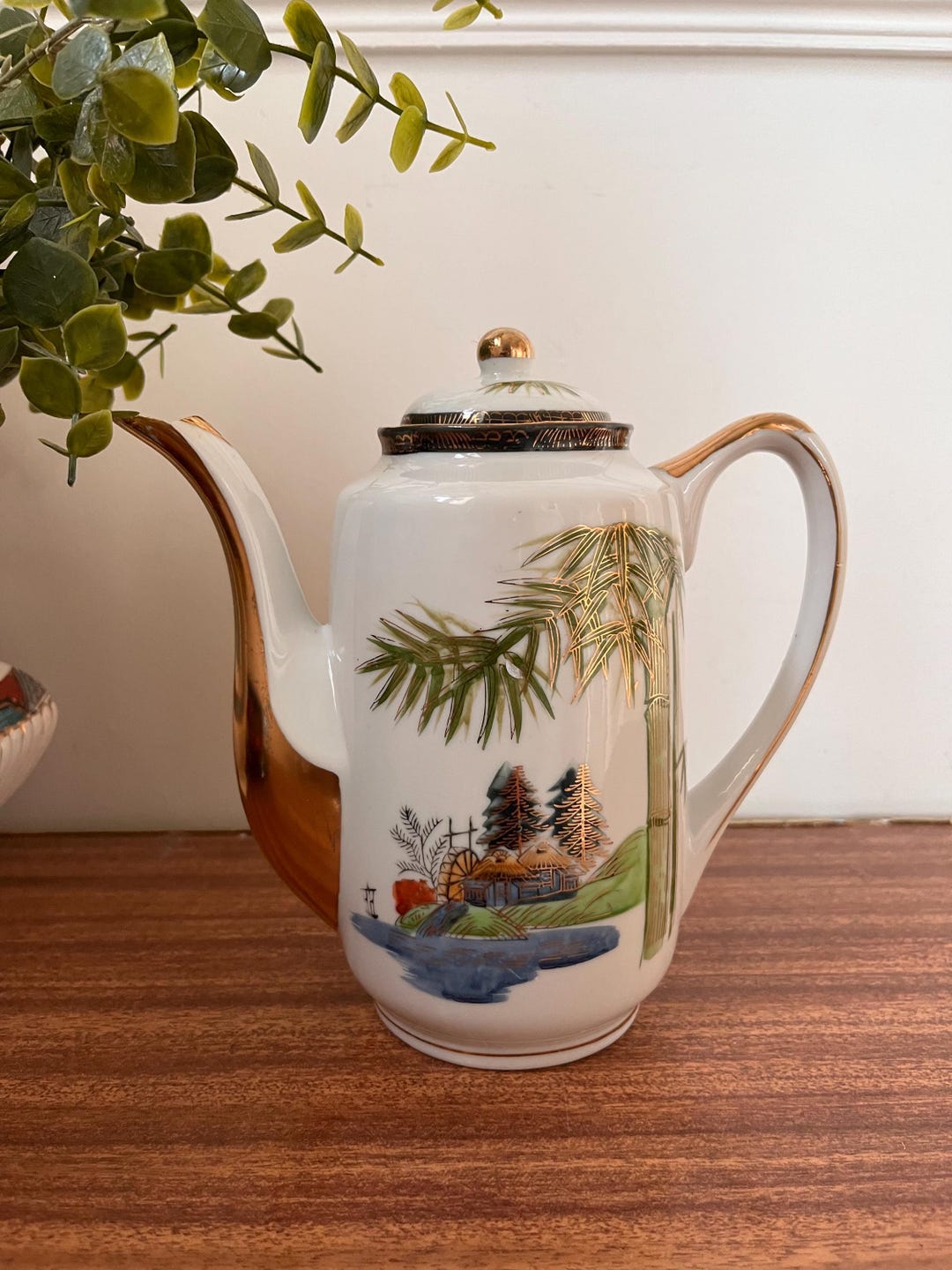 Vintage Japanese Tea Pot, Hayasi Fine China Tea Pot, Vintage China Tea ...