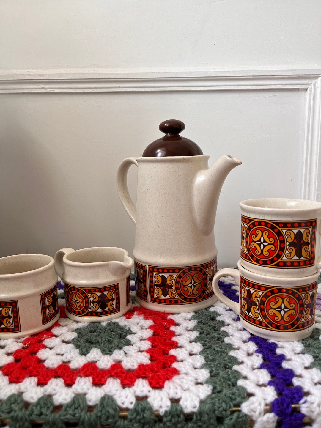 Sadler England Stoneware Tea Set, Celtic Sadler Tea Set, Vintage Cups ...
