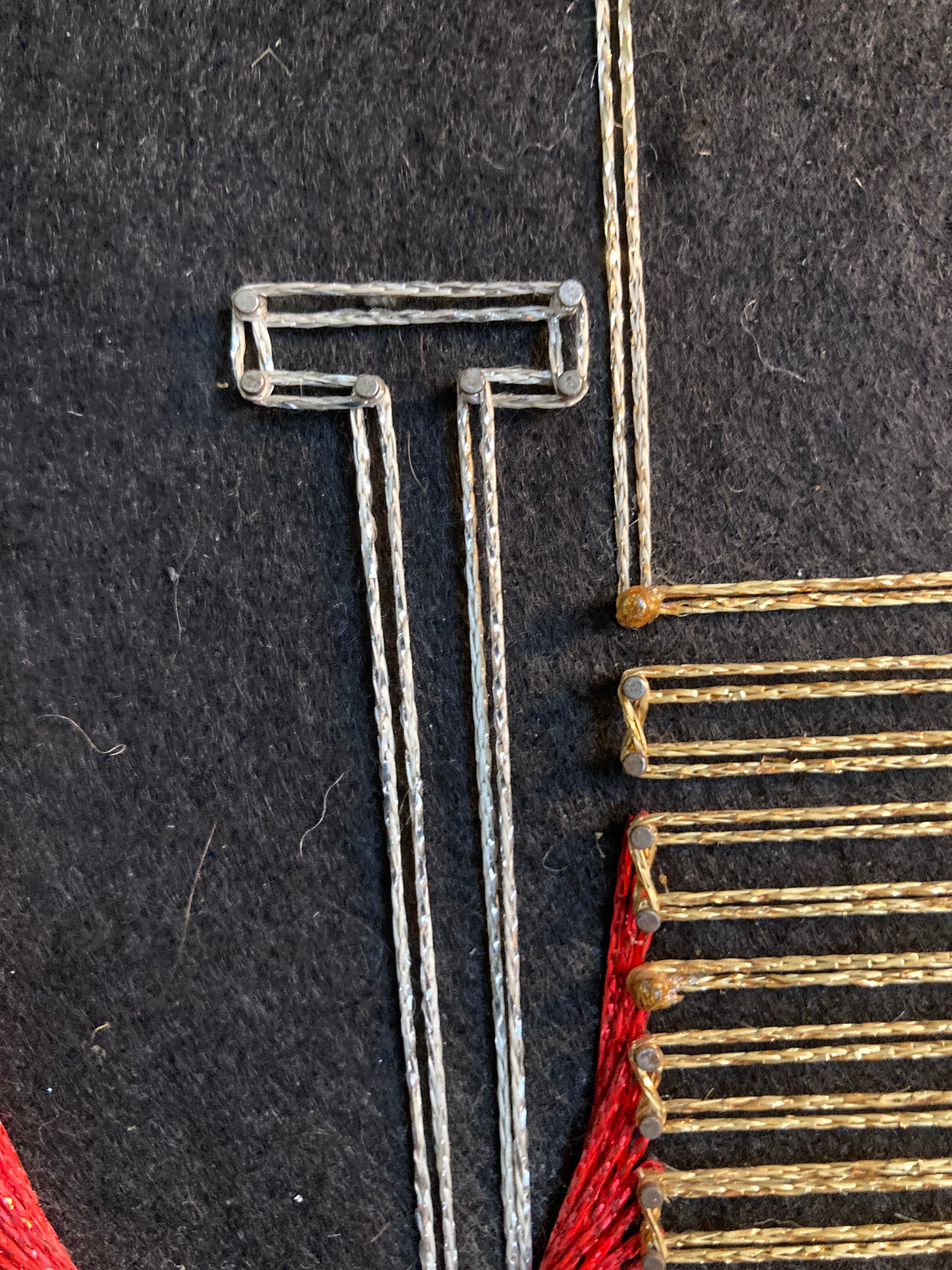 Vintage Car String Art Wall Hanging String Art 1970s String - Etsy