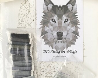 String Art Wolf | Etsy