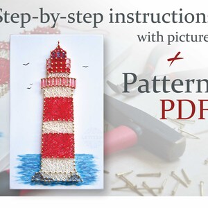 DIY String Art DIY for Kids and Adults String Art Lighthouse String Art ...