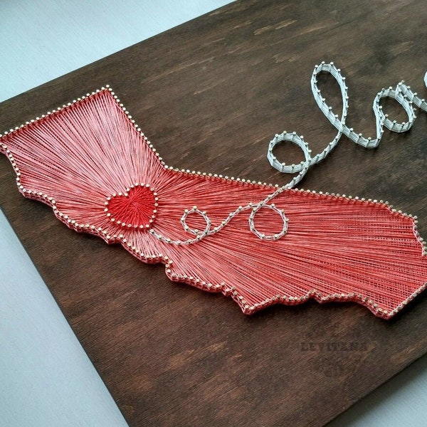 Two State String Art - Etsy