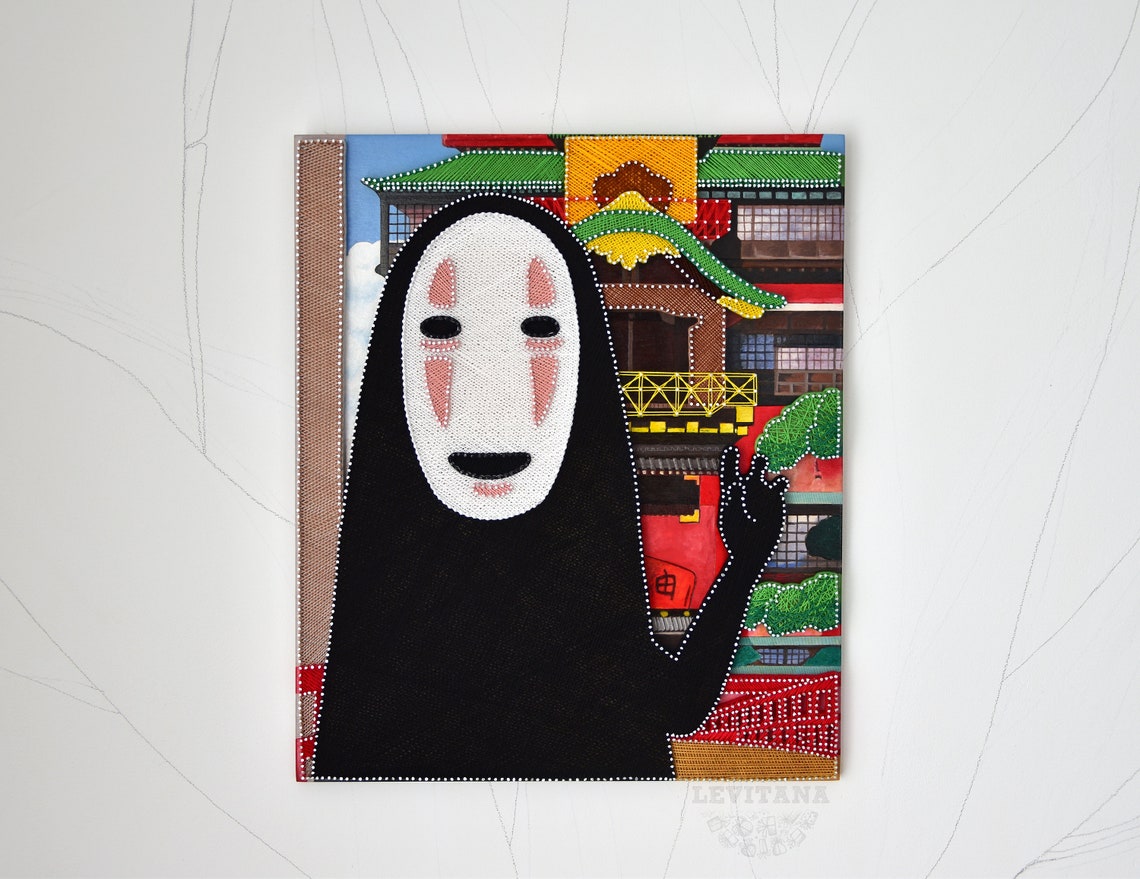 Spirited Away Wall Art Anime String Art No Face Spirited Away - Etsy