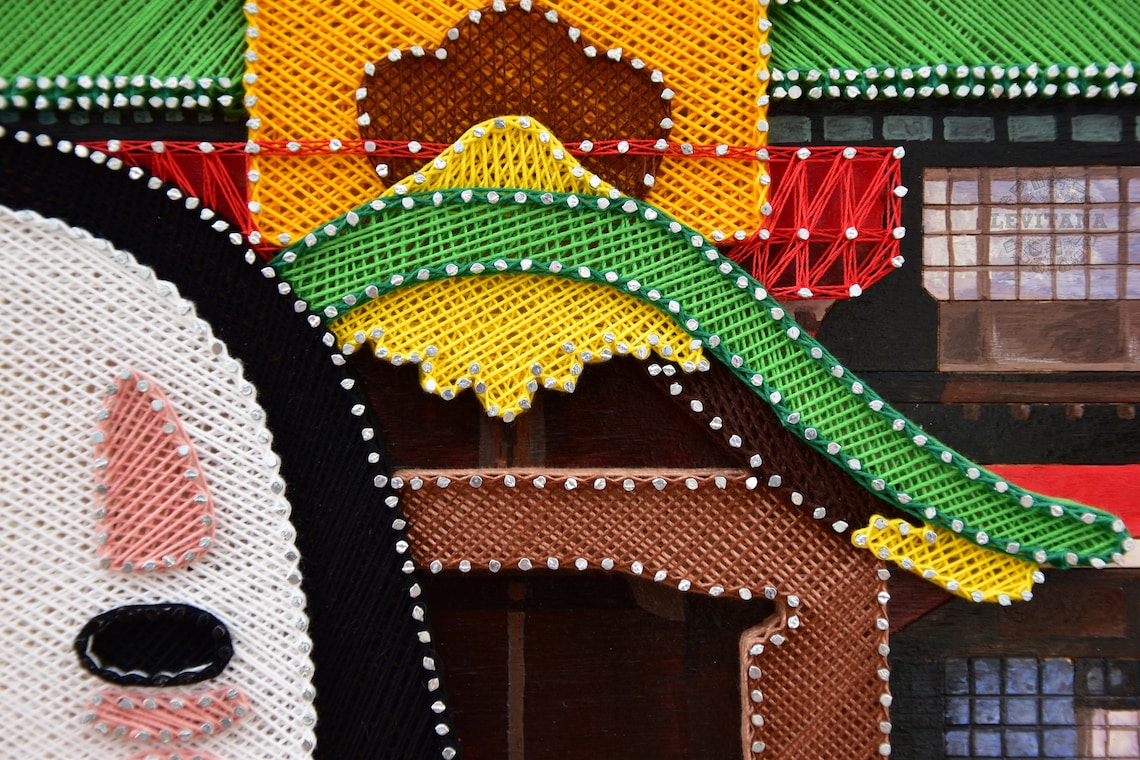 Spirited Away Wall Art Anime String Art No Face Spirited Away - Etsy