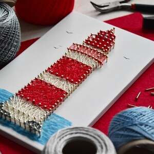DIY String Art DIY for Kids and Adults String Art Lighthouse String Art ...
