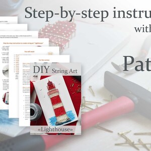 DIY String Art DIY for Kids and Adults String Art Lighthouse String Art ...