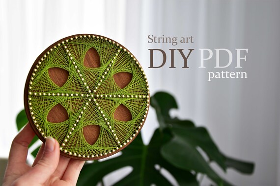 String Art Template DIY String Art Mandala Pattern String Art - Etsy