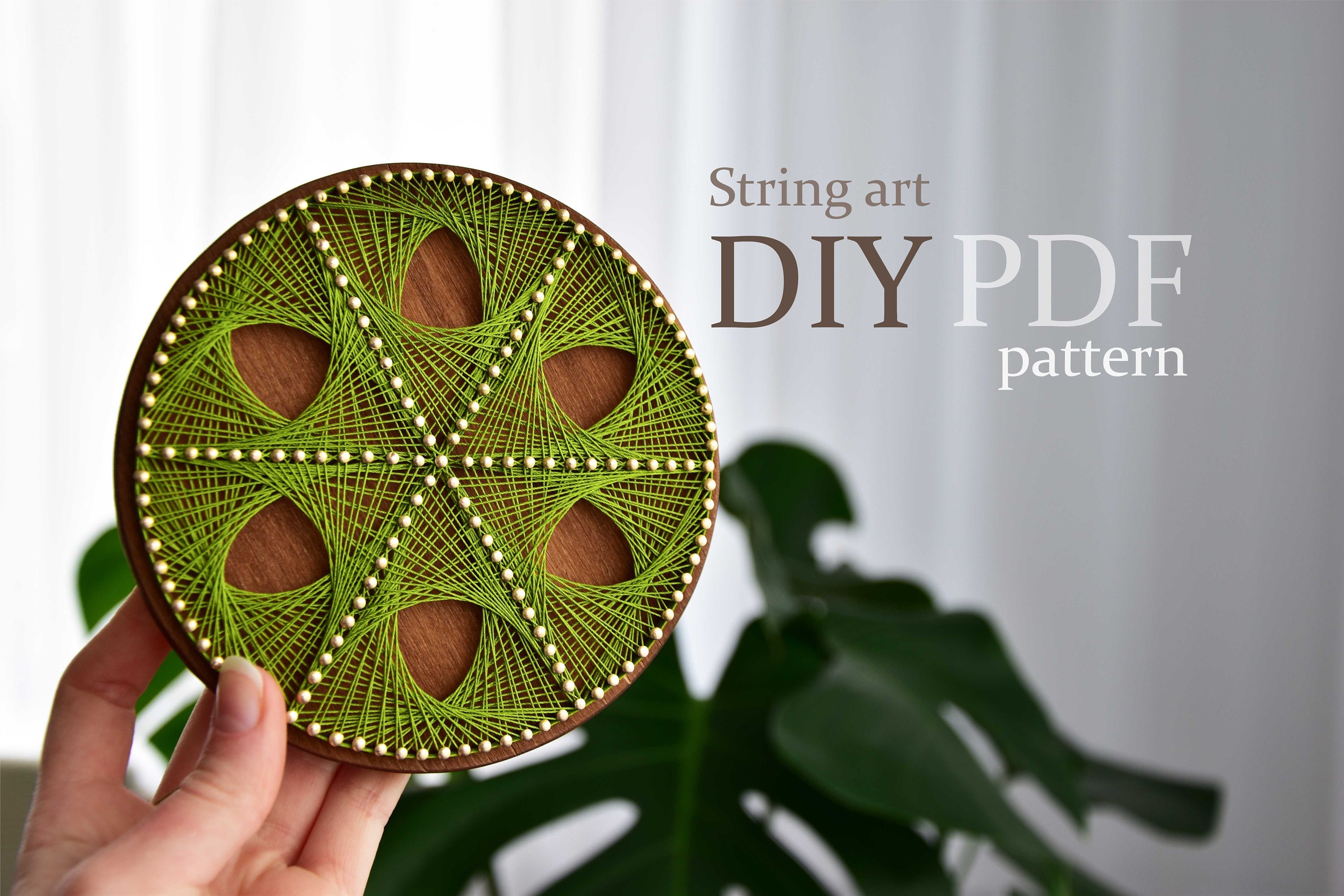String Art Template DIY String Art Mandala Pattern String Art - Etsy
