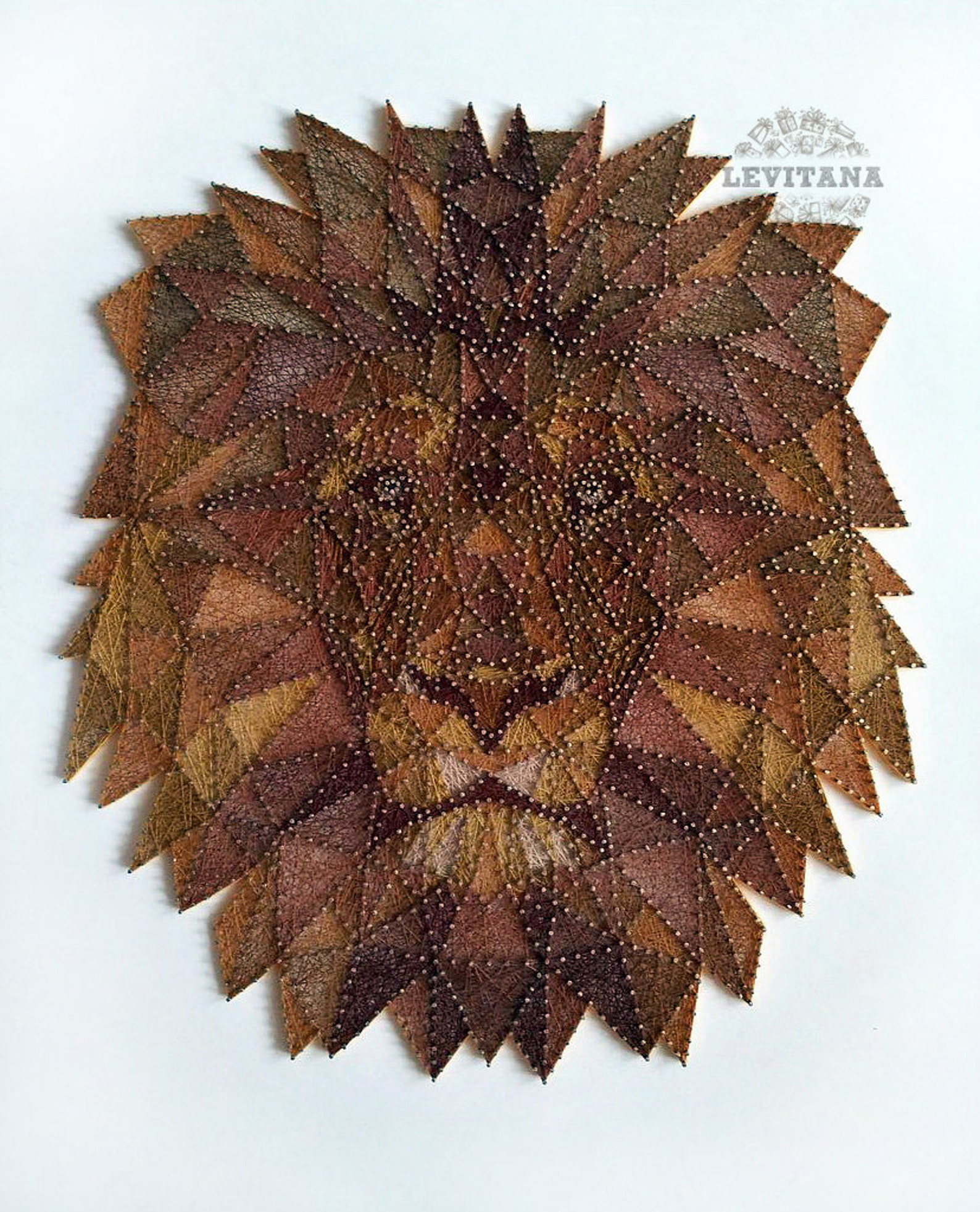 DIY String Art Template Digital String Art Lion - Etsy
