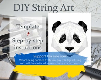 Panda String Art | Etsy