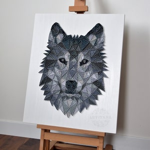 DIY String Art Wild Animal Template Digital String Art Wolf - Etsy