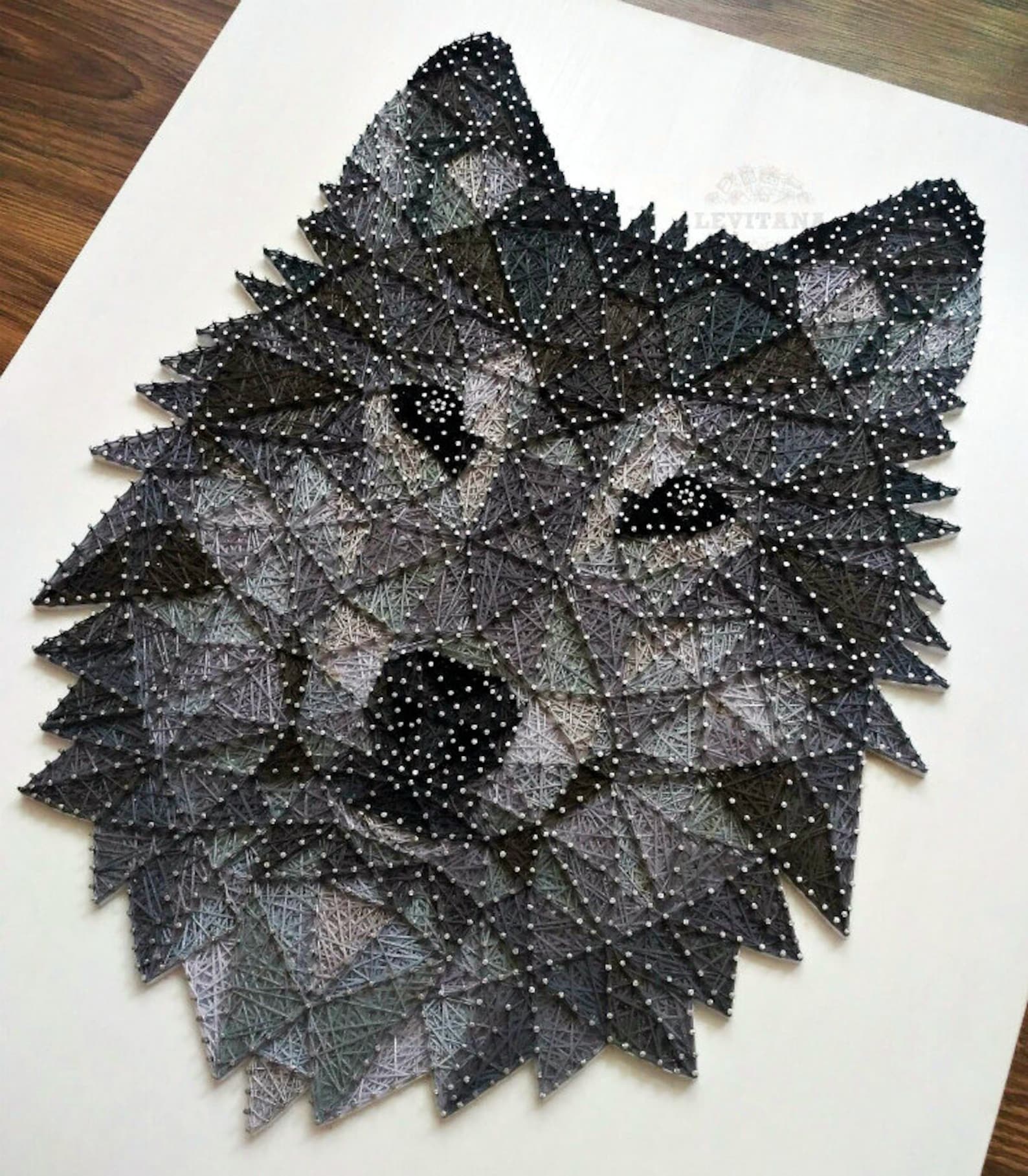 String Art Wolf Wall Art Home Decor Wood Wall Art Wild Animal - Etsy Canada