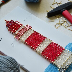 DIY String Art DIY for Kids and Adults String Art Lighthouse String Art ...