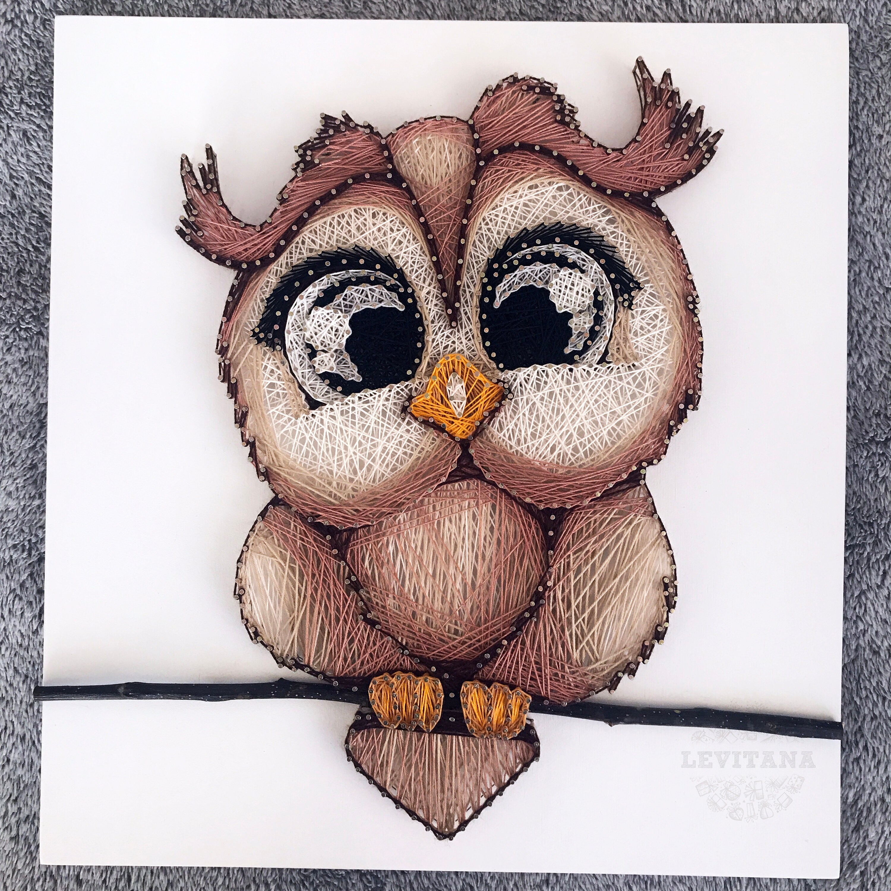 Owl String Art Owl Wood Wall Art Night Owl Wall Art - Etsy