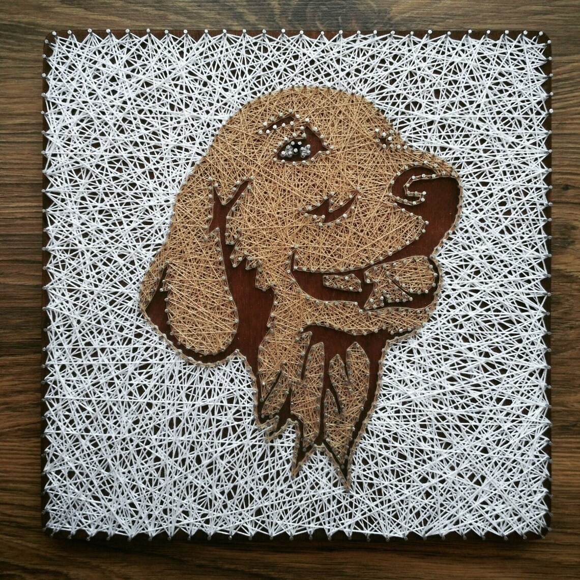 String Art Dog String Art Pet Wall Art Gift for Her Dog Wood | Etsy