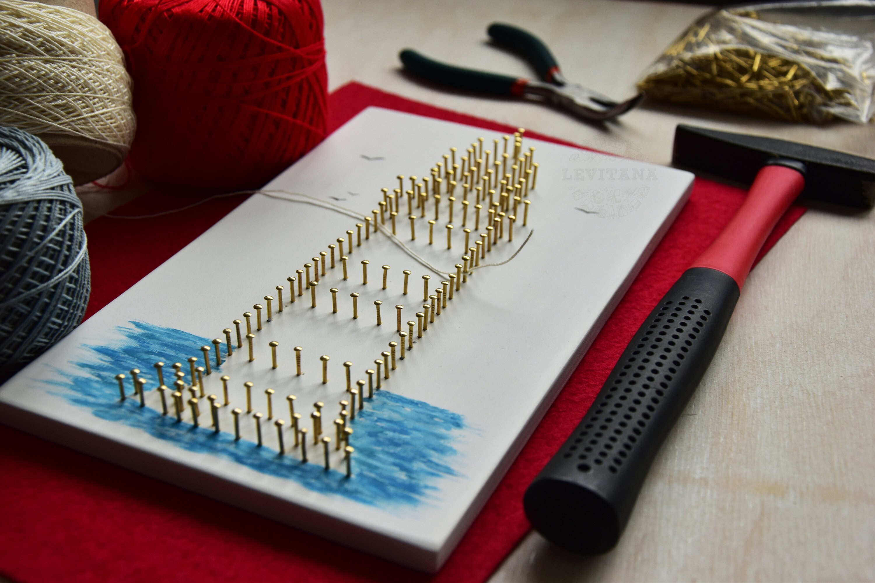 DIY String Art DIY for Kids and Adults String Art Lighthouse | Etsy